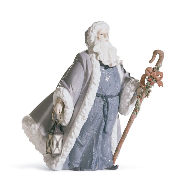 Lladro Santa Claus Messenger 2004-08 1904G Porcelain Figurine