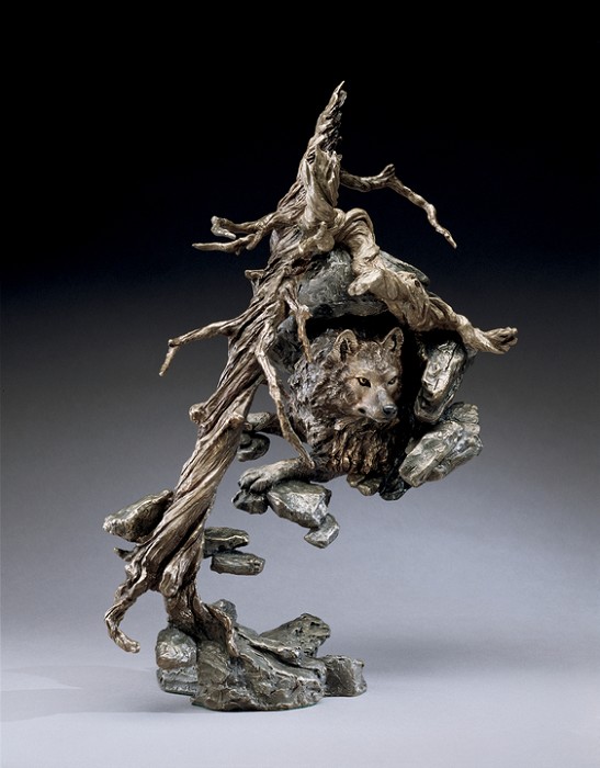 Mark Hopkins Sanctuary Bronze Sculpture Mixed Midia Sculpture