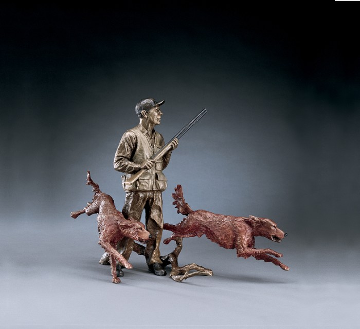 Mark Hopkins Old Friends Mixed Midia Sculpture