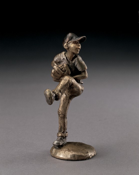 Mark Hopkins Wind Up Bronze Sculpture Mixed Midia Sculpture