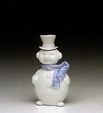 Lladro Snowman Ornament 1991-93 5841G Porcelain Figurine