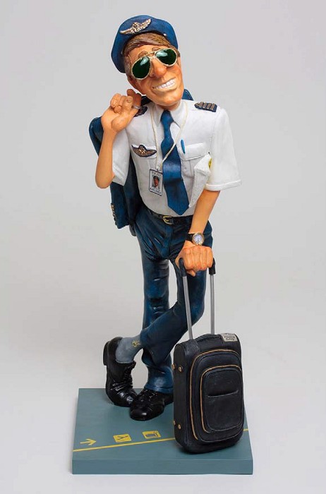 Guillermo Forchino The Pilot Comical Art Figurines