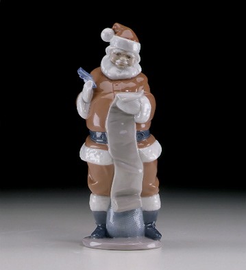 Lladro Santa's List 6657. Porcelain Figurine