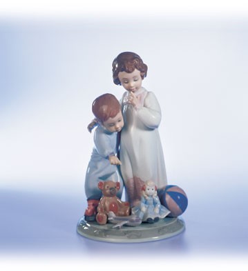 Lladro Thank You Santa! 6674. Porcelain Figurine