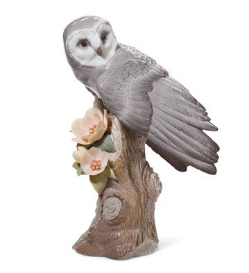 Lladro Owl 8157. Porcelain Figurine