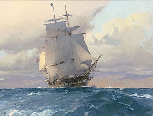 Christopher Blossom U.S. Frigate Congress on the California Coast ...