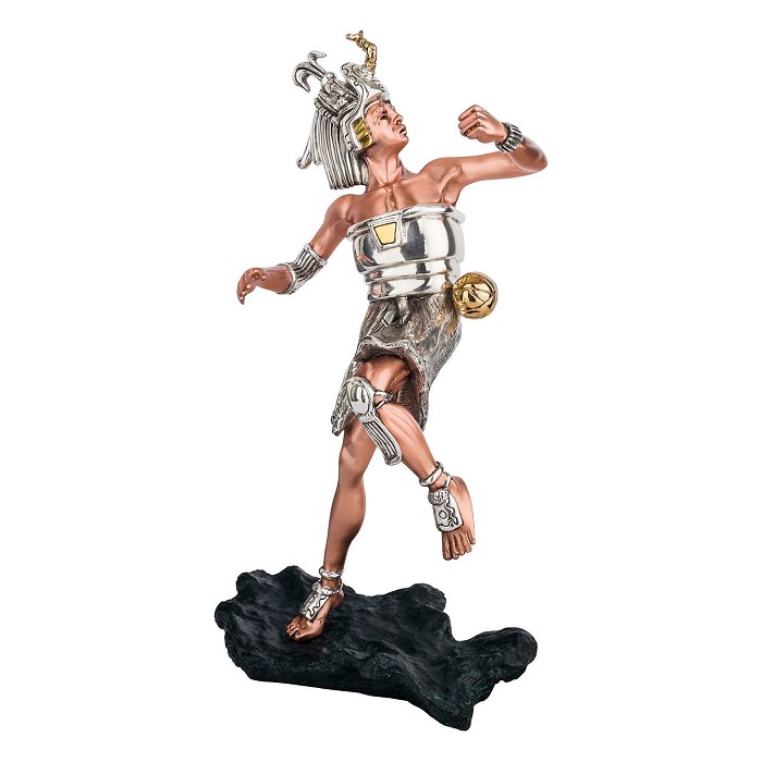 Dargenta Aztec Ball Player Statue