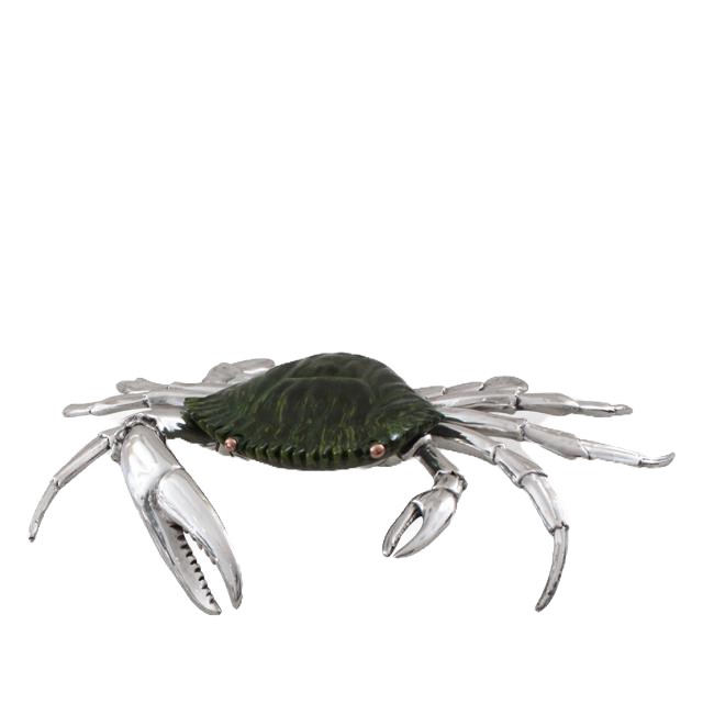 Dargenta Silver Crab Statue Blue Crab