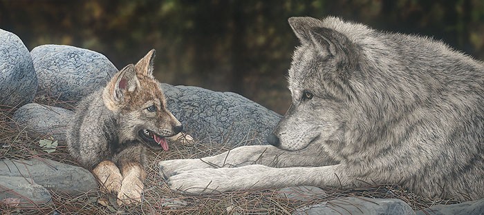 Judy Larson The Lesson Canvas Limited Edition