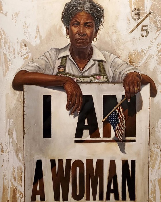 Kevin Williams (WAK) I Am A Woman Hand-Embellished Giclee on Canvas ...
