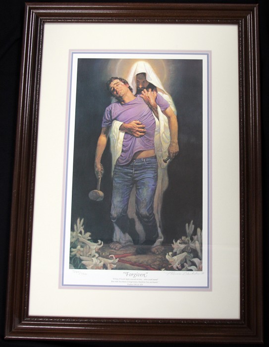 Thomas Blackshear II Forgiven Limited Edition Framed Inspirational Art