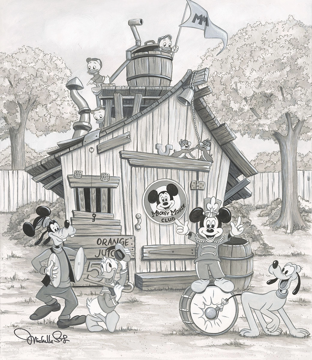 Disney Fine Art Michelle St Laurent Mickey Mouse Clubhouse Disney 100th ...