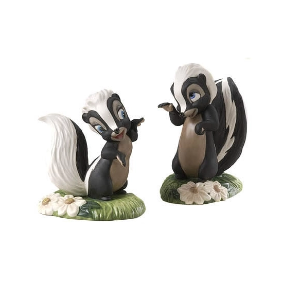 WDCC Disney Classics Bambi Flower And Miss Skunk Walking On Air And ...
