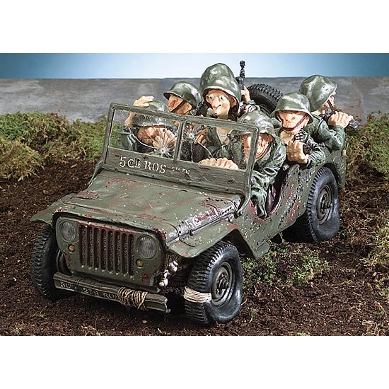 Military Jeep by Guillermo Forchino | Limited Edition Comical Art ...