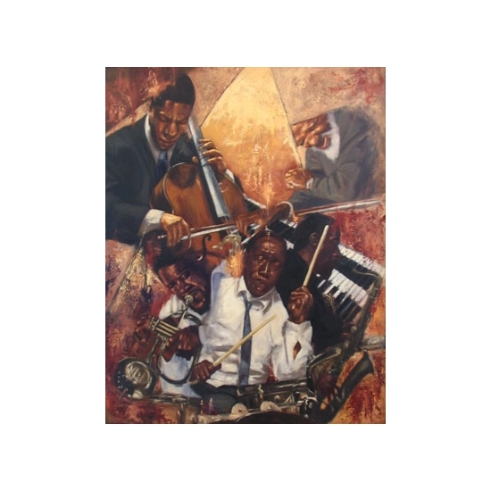 Let The Rhythm Hit ''em by Alonzo Adams | African American Art by ...