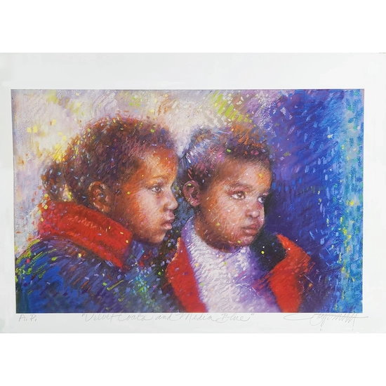 Velvet Coats and Media Blue by Brenda Joysmith | African American Art ...
