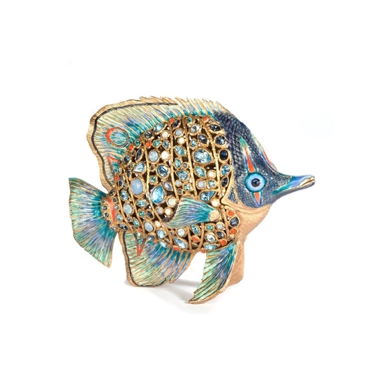 Weston Butterfly Fish Figurine by Jay Strongwater | Limited Edition ...
