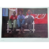 Men On The Bench by Brenda Joysmith | African American Art by Renowned ...
