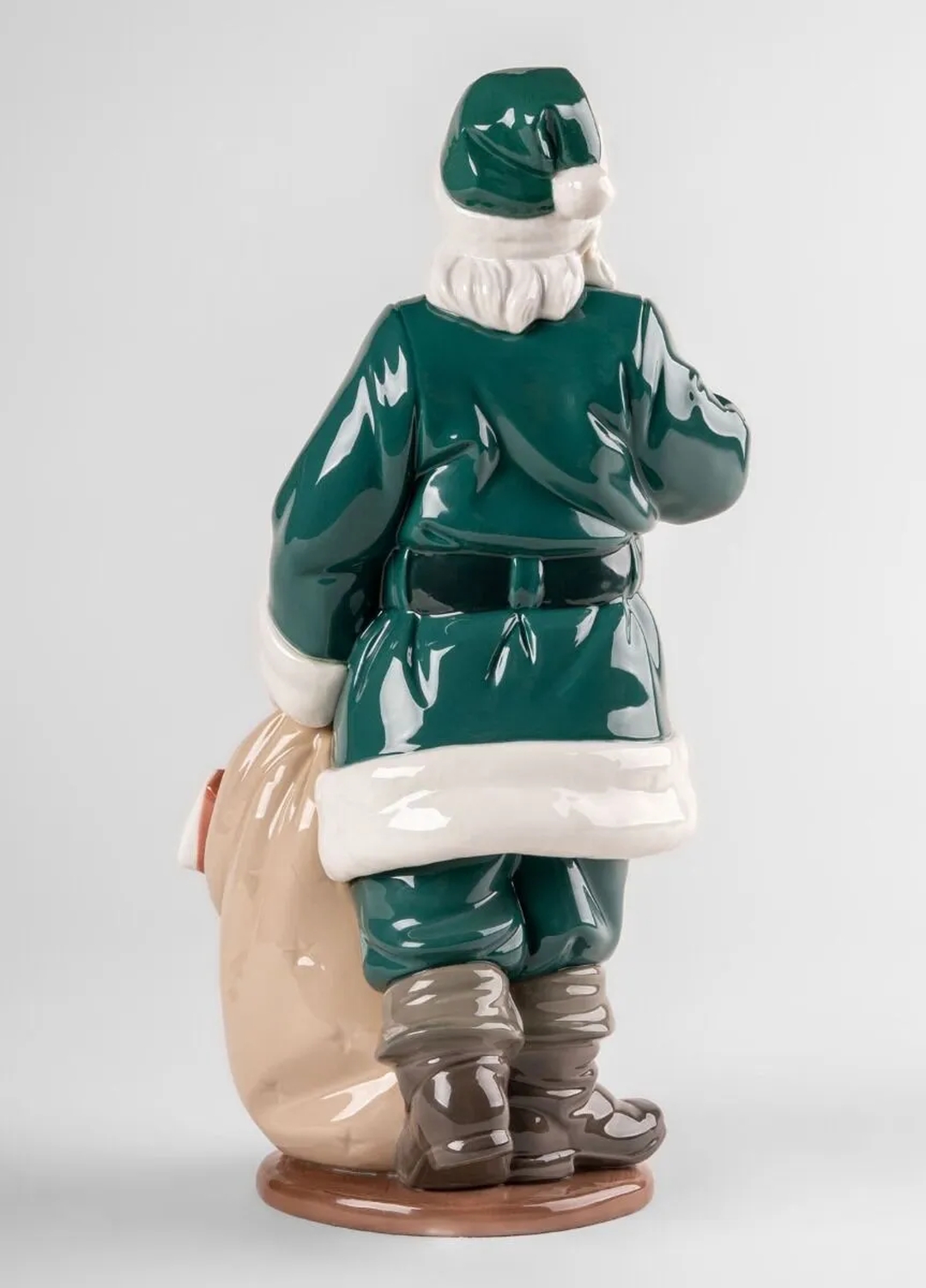 Lladro Santa Is Here - Green 01009687 Porcelain Figurine