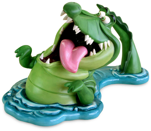 Peter Pan Crocodile Clock