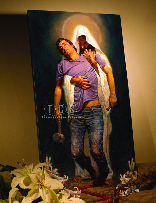 Thomas Blackshear II Forgiven Print mounted on wood Inspirational Art