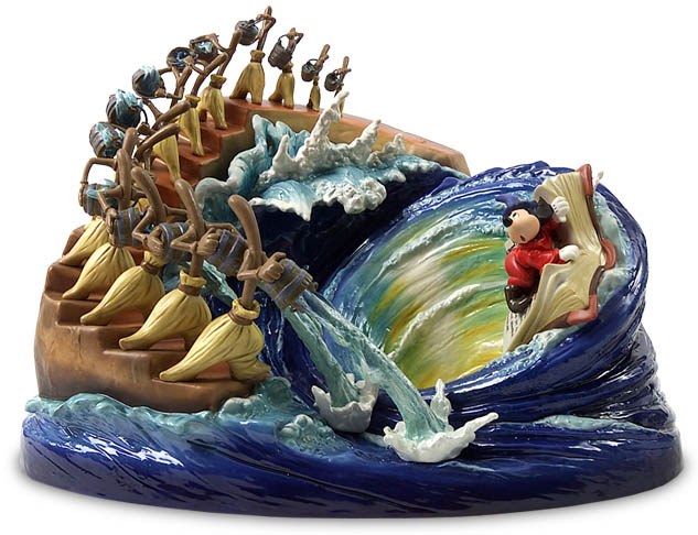 WDCC Disney Classics Fantasia Sorcerer Mickey Yen Sid Brooms Magical ...