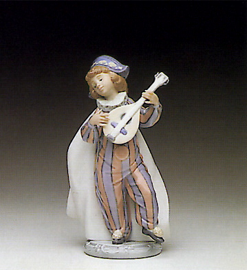 Lladro Mandolin Serenade 1990-94 5696G Porcelain Figurine