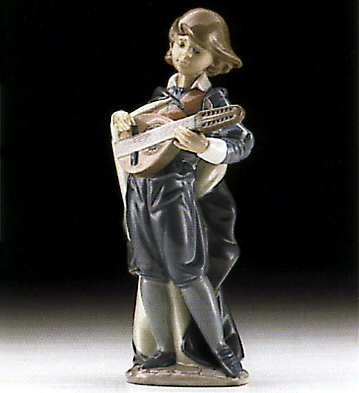 Lladro Young Mandolin Player 1996-00 6278G Porcelain Figurine
