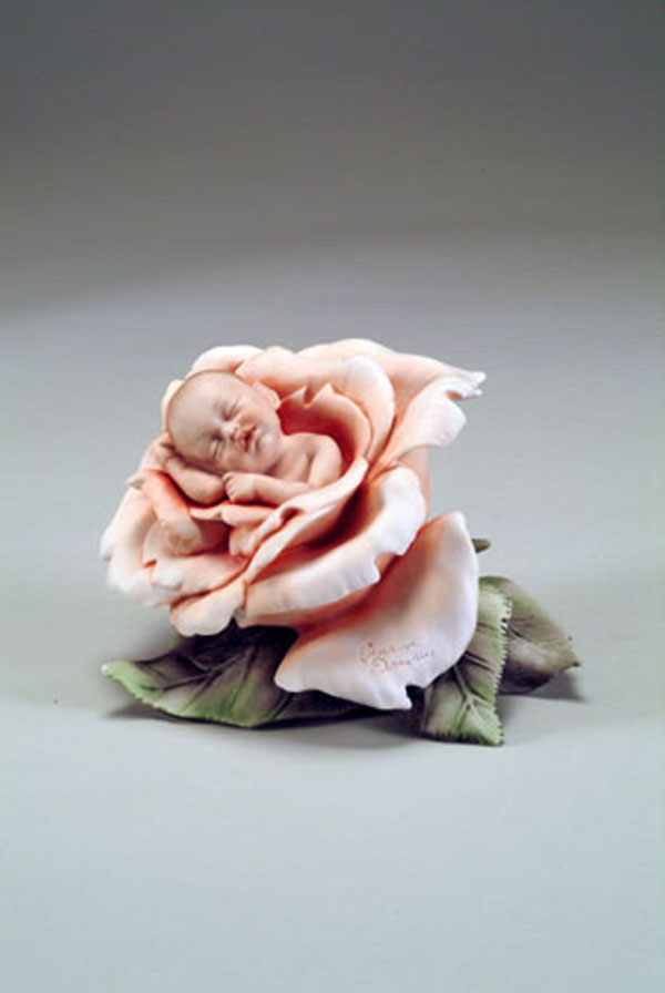 Giuseppe Armani Little Rose 7540C Open Edition Sculpture.