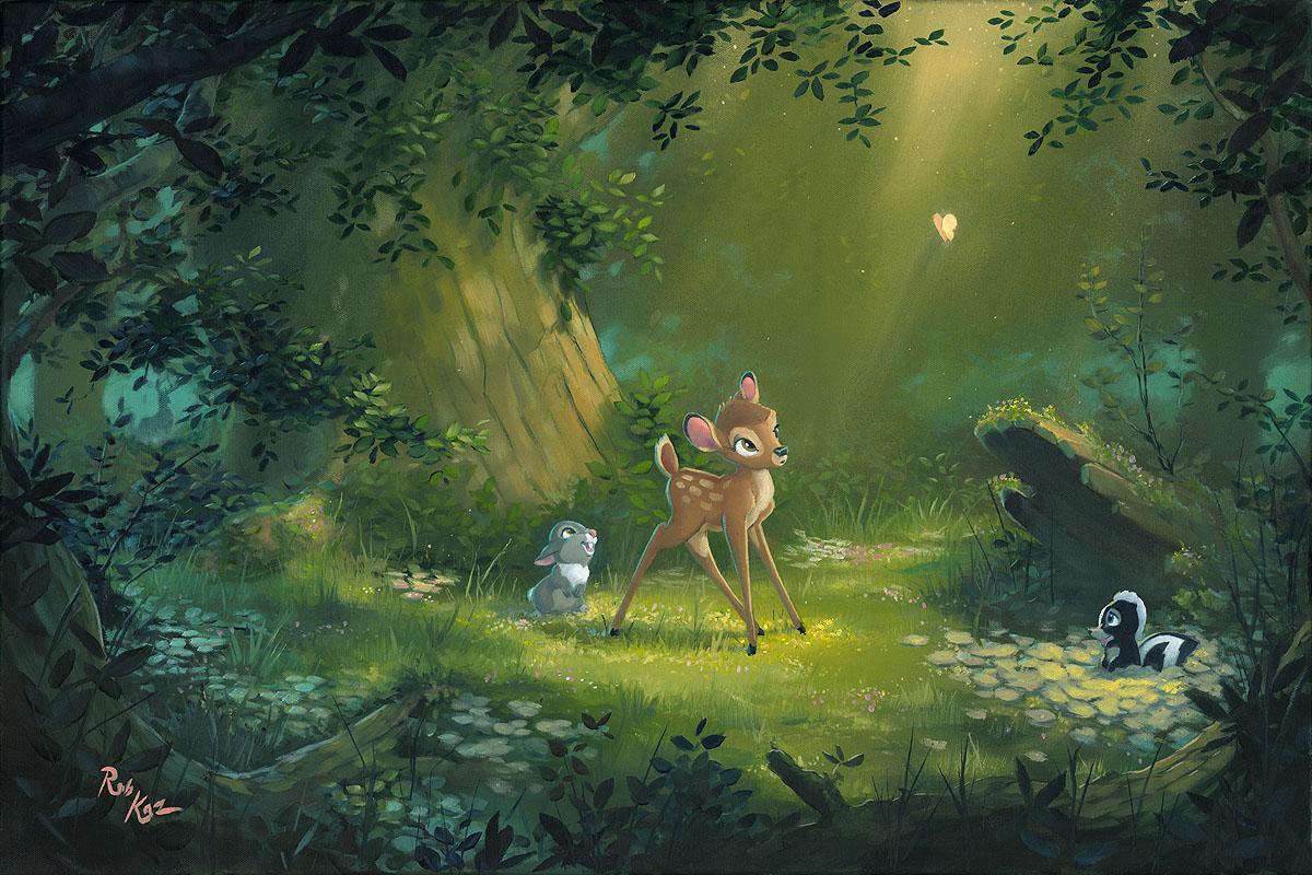 Rob Kaz The Beauty of Life - From Disney Bambi Disney Fine Art