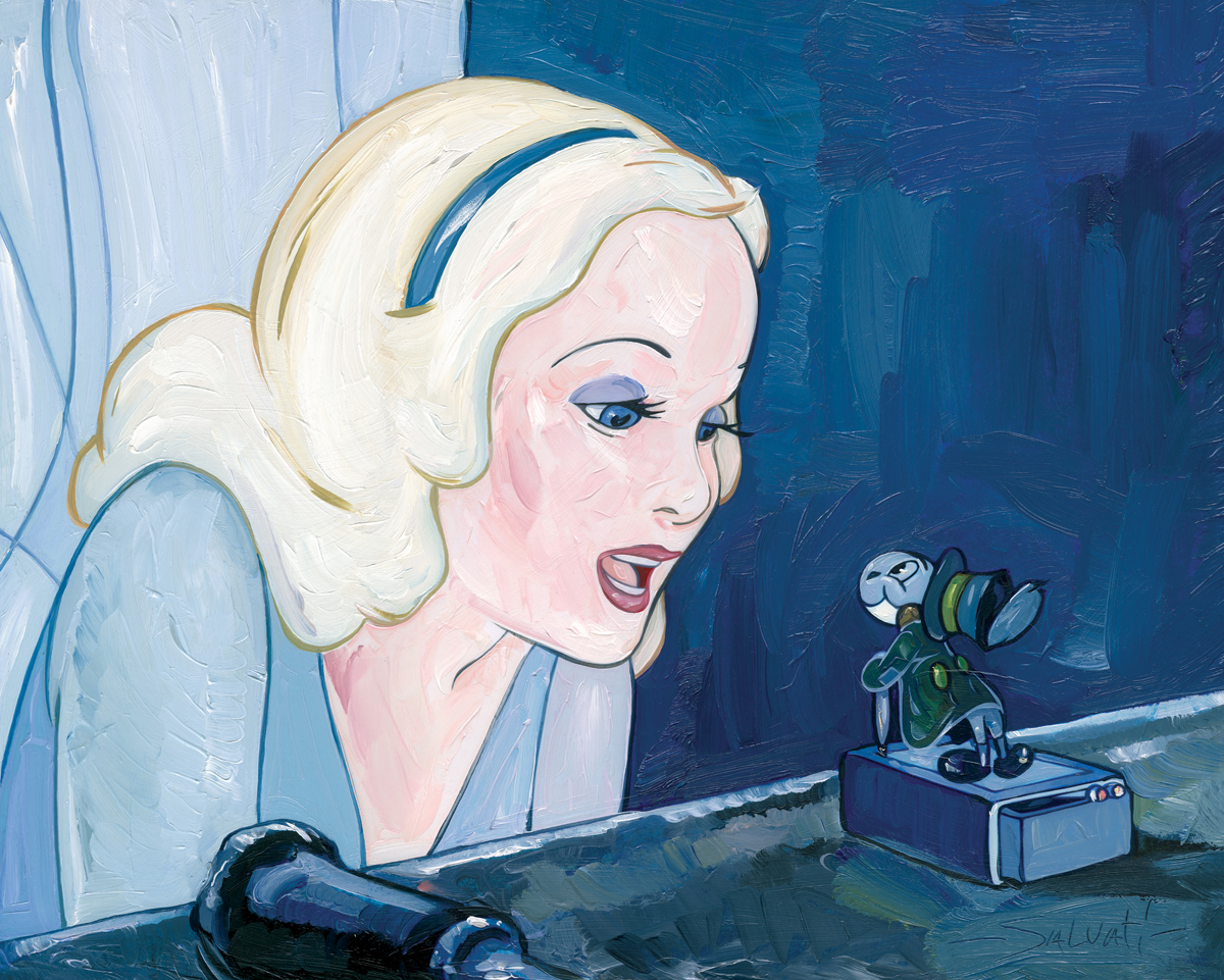 Disney Fine Art Jim Salvati Blue Fairy - From Disney Pinocchio