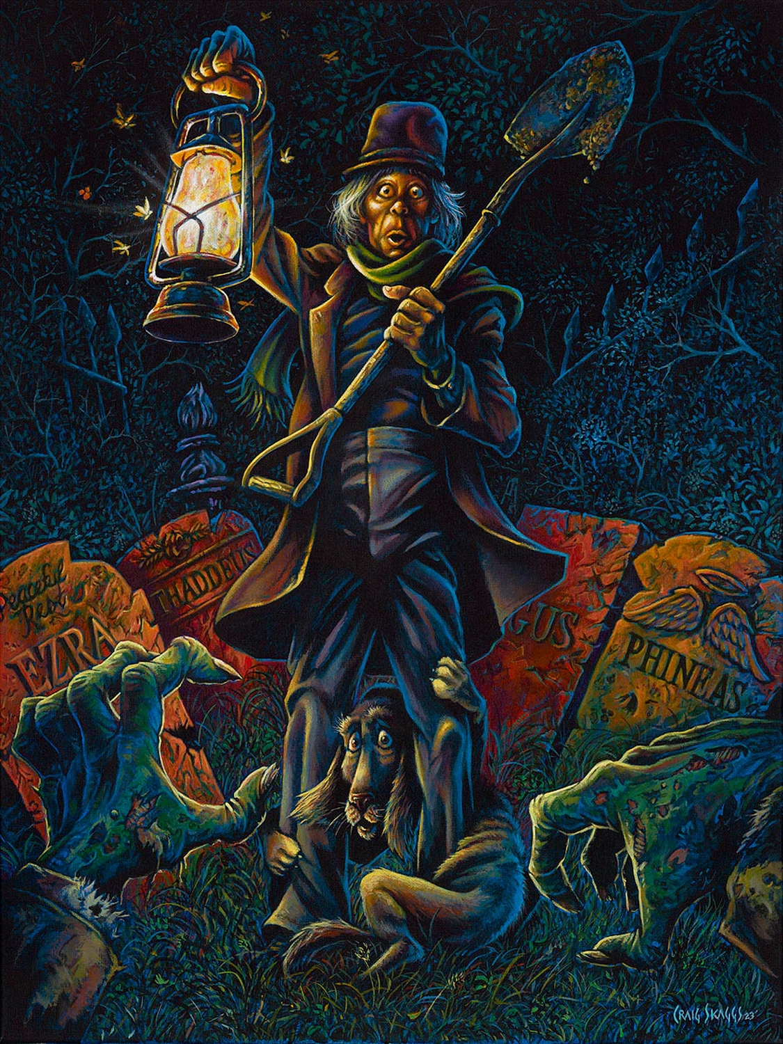 Craig Skagg The Caretaker Hand-Embellished Giclee on Canvas Disney Fine Art