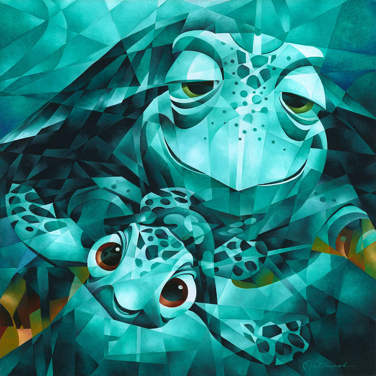 Tom Matousek Serious Thrill Issues, Dude From Finding Nemo Disney Fine Art