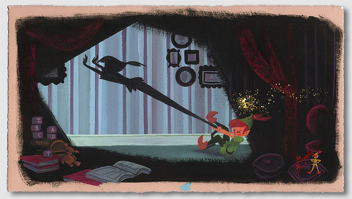 Lorelay Bove Peters Shadow - From Disney Peter Pan Disney Fine Art