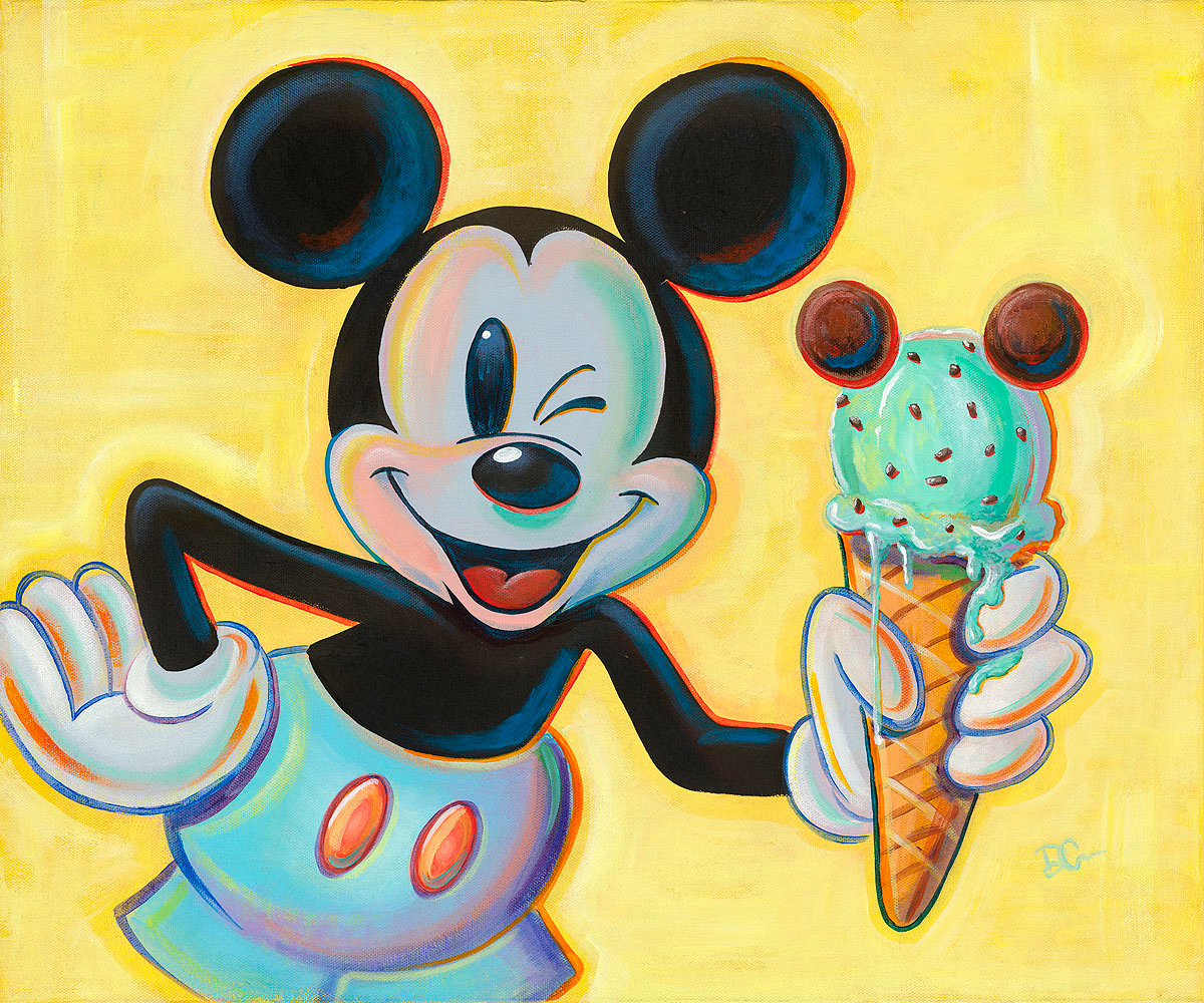 Mickey Mouse Eating