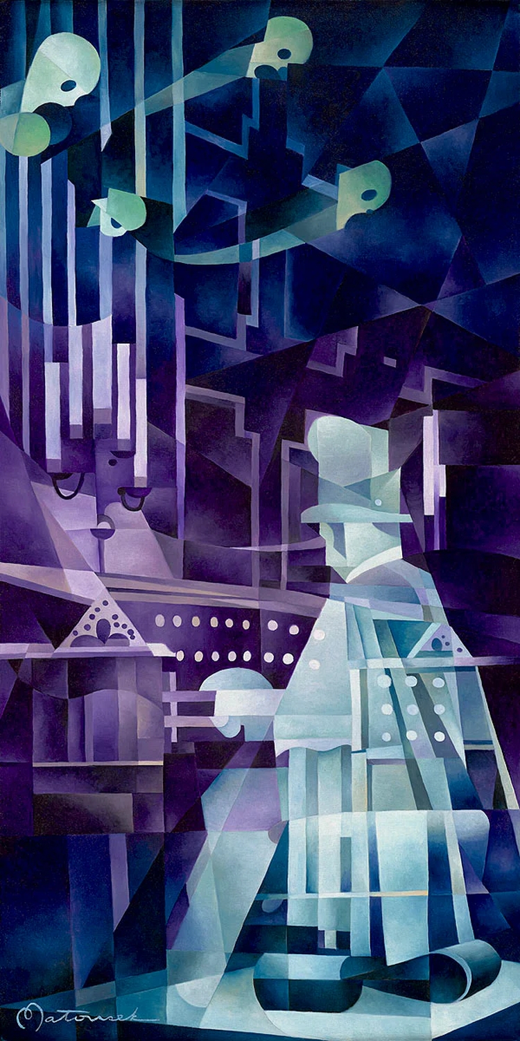 Tom Matousek The Organist Giclee On Canvas Disney Fine Art