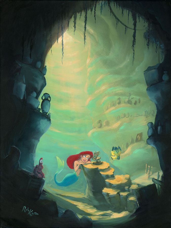 Rob Kaz Treasure Trove - From Disney The Little Mermaid Disney Fine Art