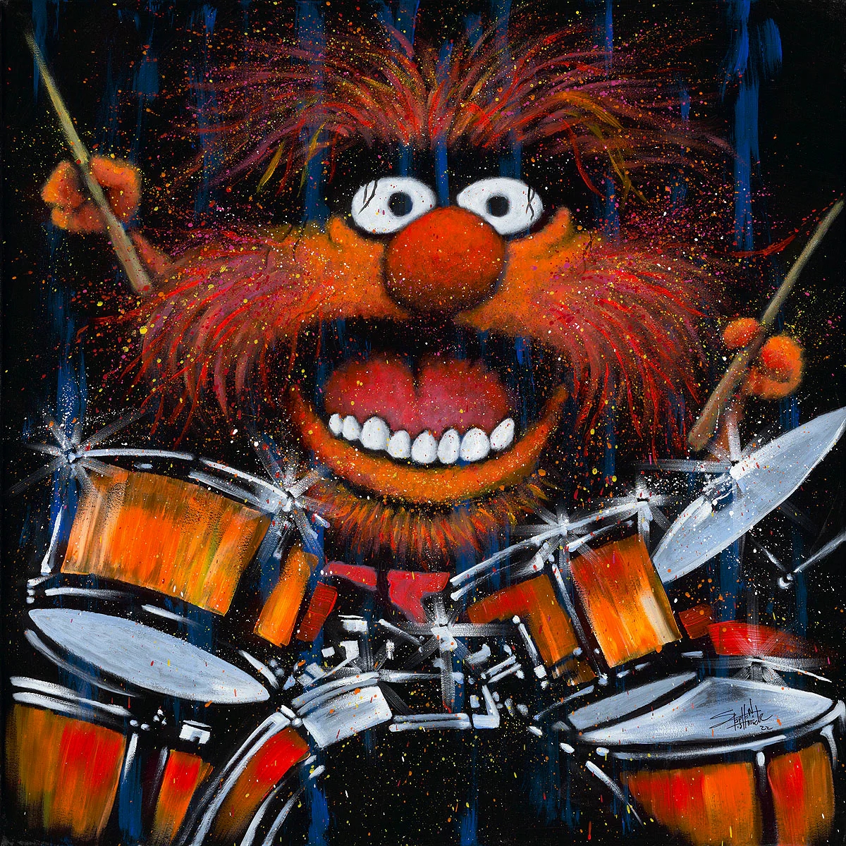 Stephen Fishwick Rockin' Animal Disney Fine Art Gallery Wrapped Giclee ...