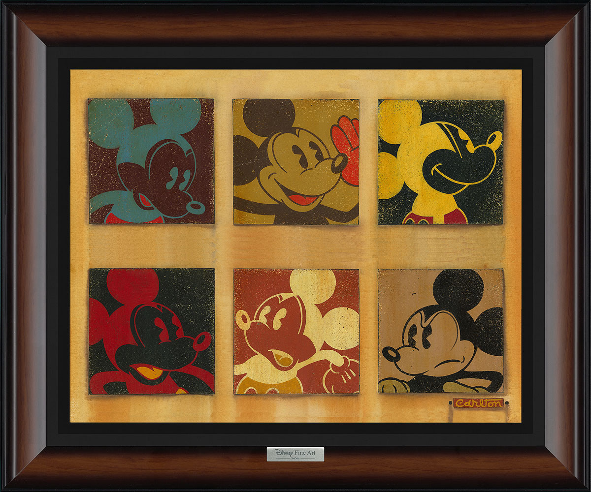 Trevor Carlton 6-Up Mickey Disney Fine Art