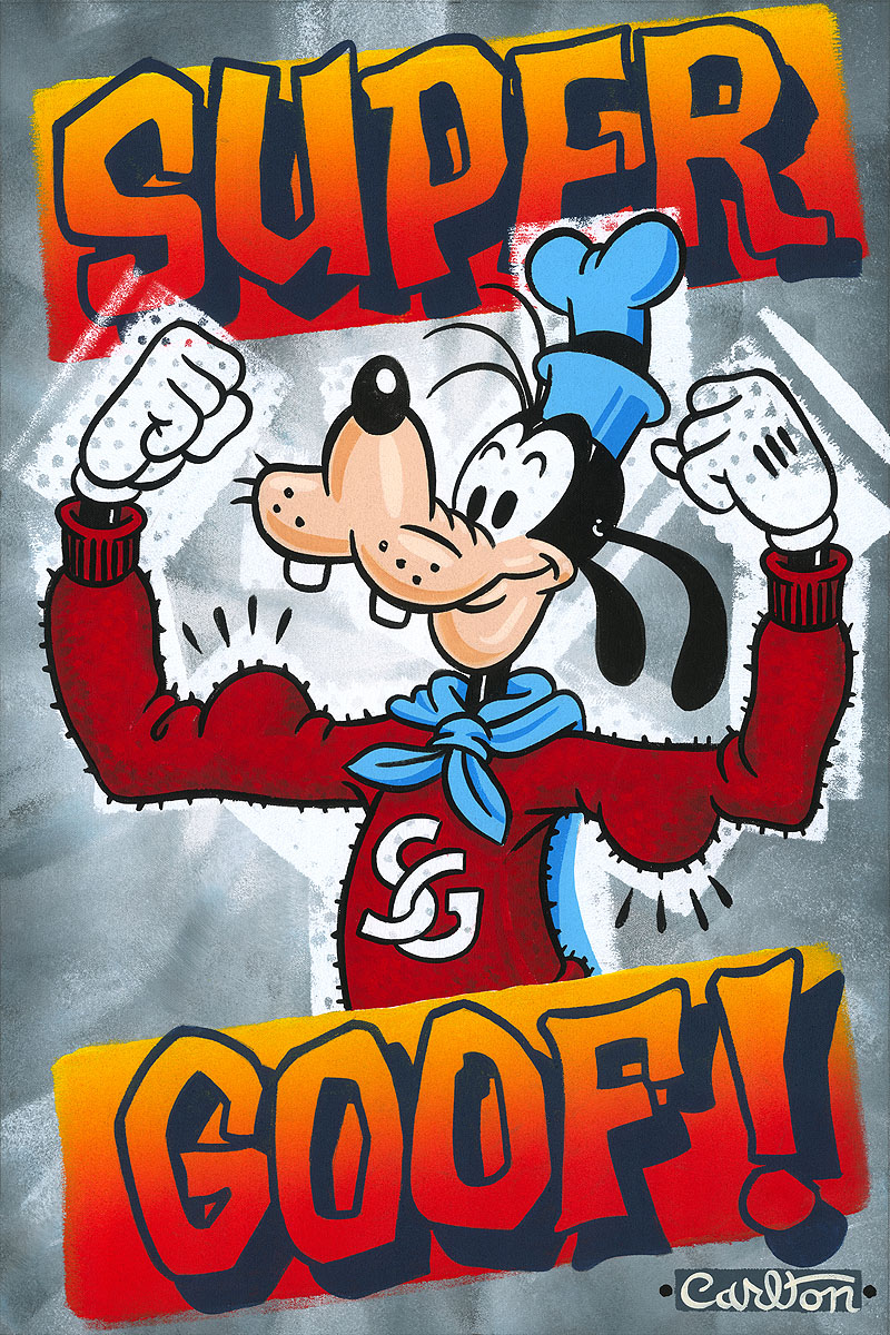 Trevor Carlton Super Goof! From Goofy Disney Fine Art