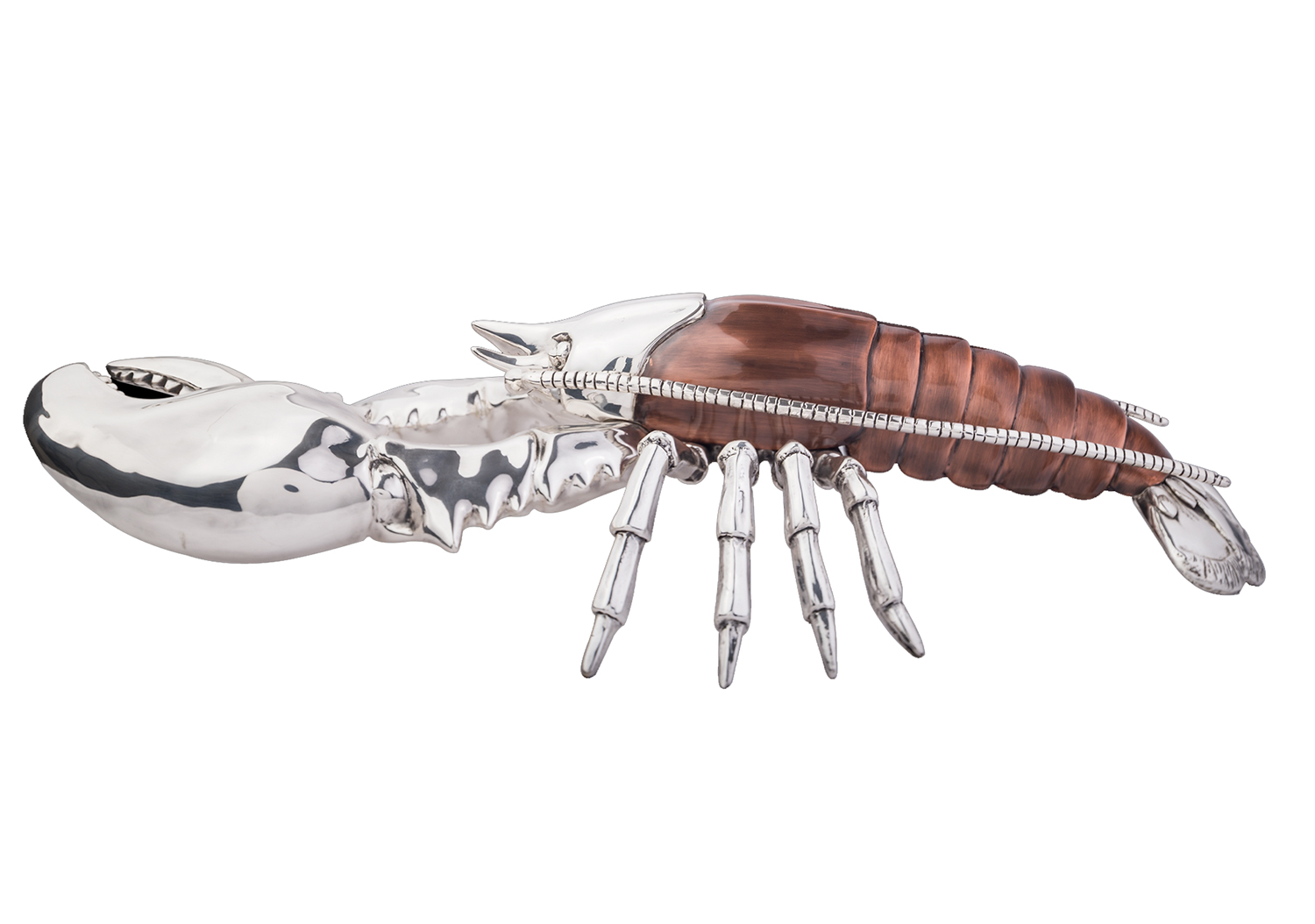 Dargenta Big Silver Maine Lobster Statue