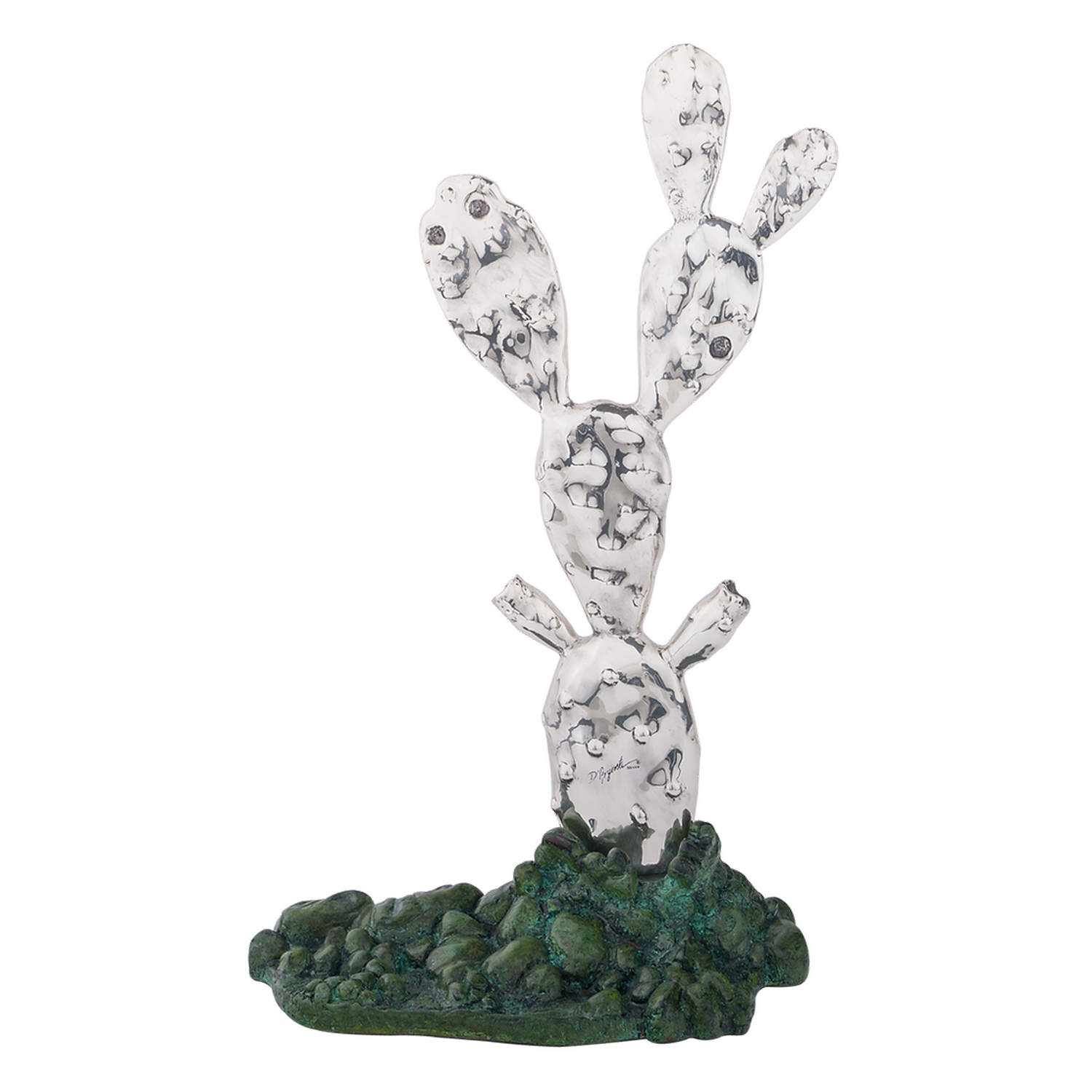 Dargenta Nopal Silver Sculpture Small
