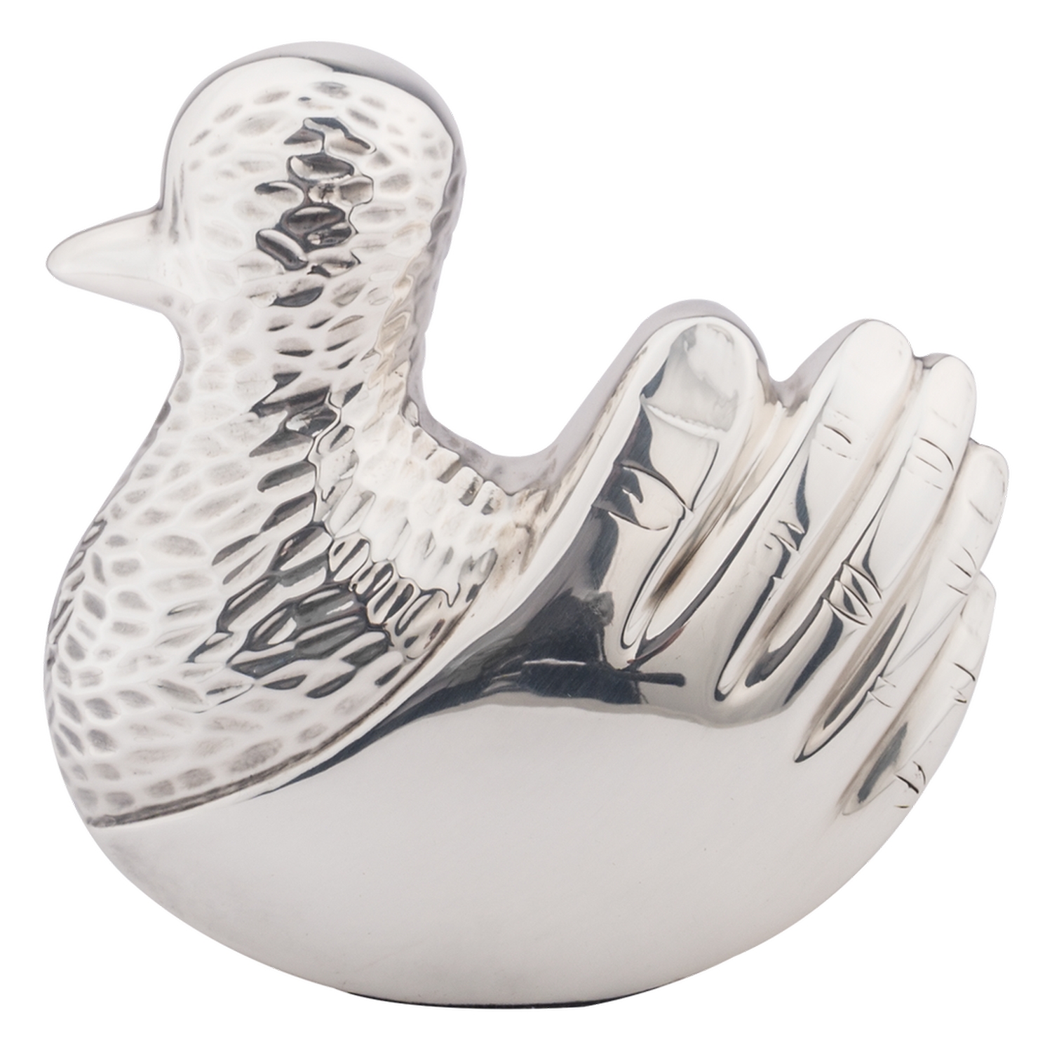 Dargenta Silver Duck Sculpture - Canauhtli