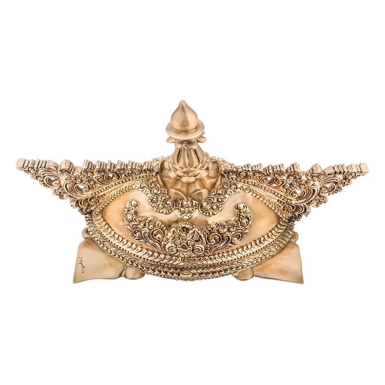 Dargenta Large Oval Imperial Gold Jewelry Box