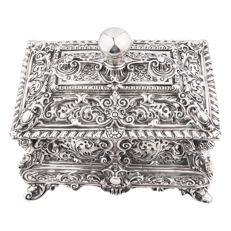 Dargenta Large Square Jewelry Box