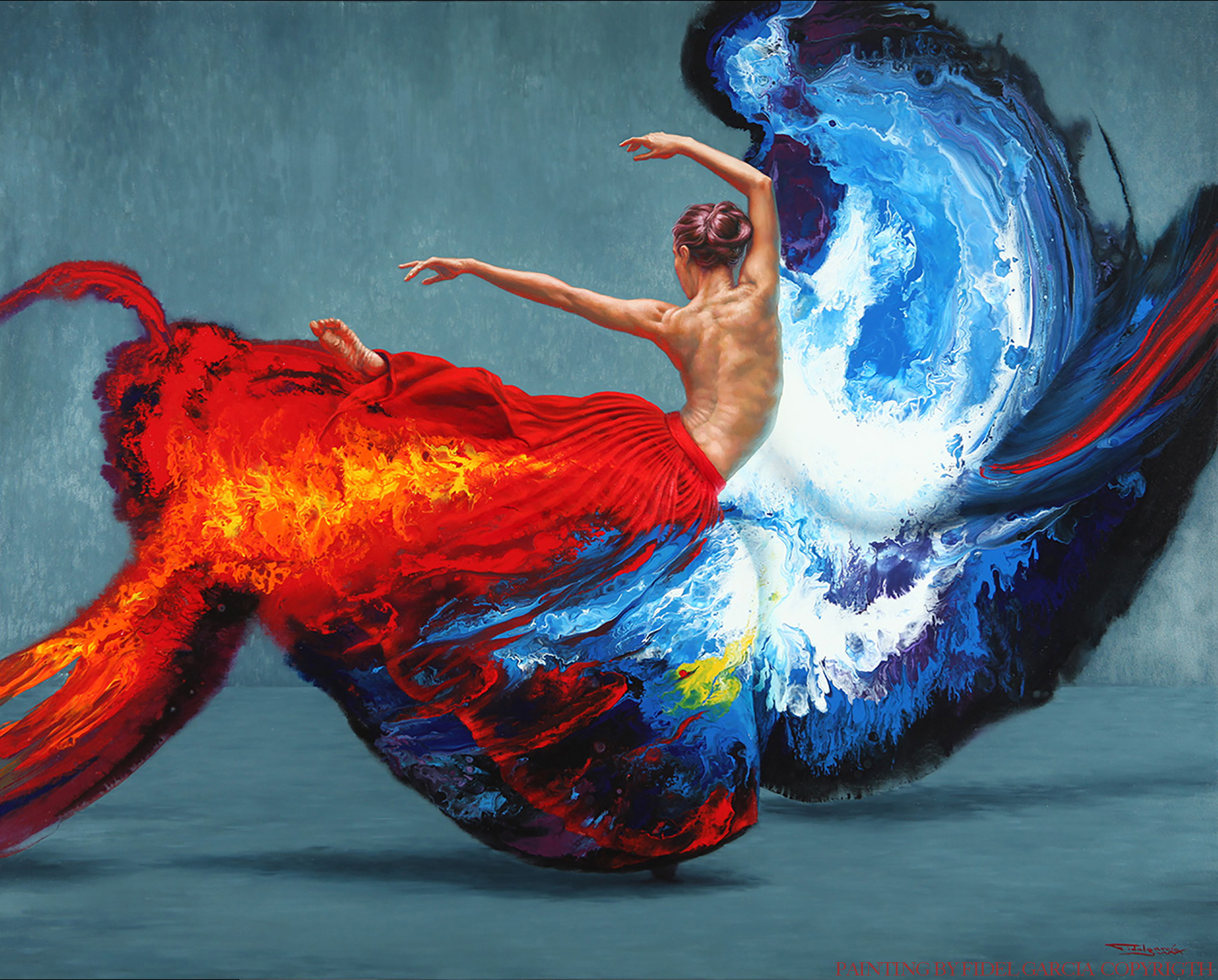 Fidel Garcia PASSION WAVES - OLAS DE PASION Limited Edition Fine Art