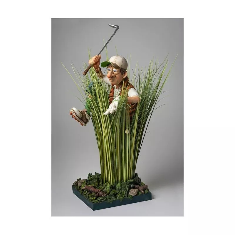 Guillermo Forchino The Golfer in The Rough Comical Art Figurines