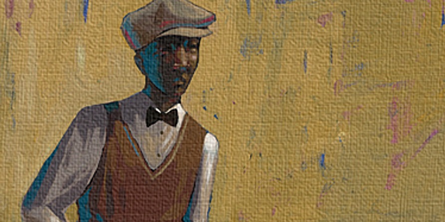 John Holyfield Relaxing on the Green Medium Giclee On Canvas African ...