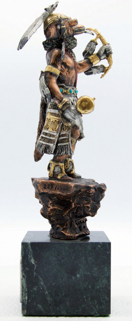 Christopher Pardell Ahote - Kachina Mixed Midia Sculpture Native ...