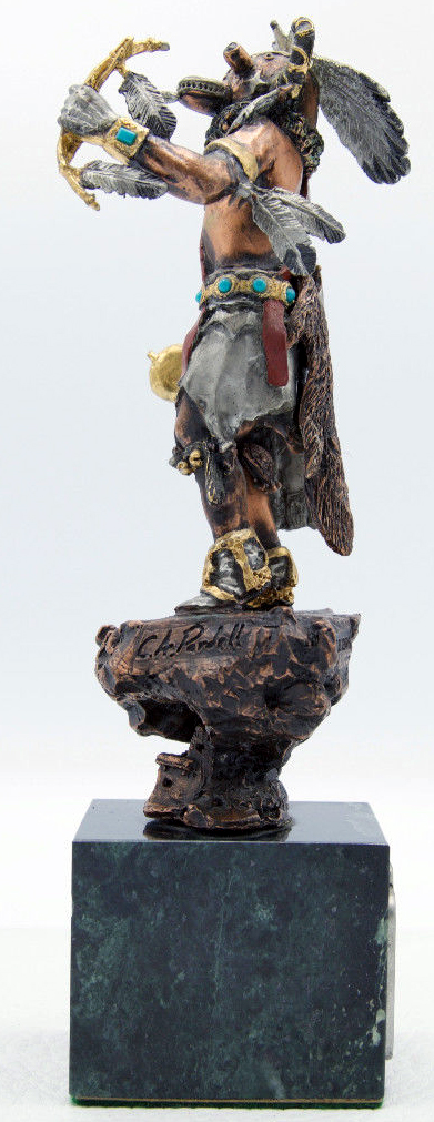 Christopher Pardell Ahote - Kachina Mixed Midia Sculpture Native ...